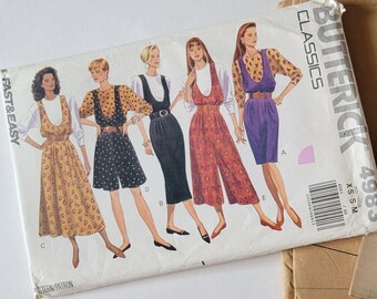 Women Sewing Pattern Vest Lined Vests, Vintage 90s Butterick Classics ...