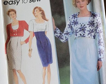 Dress and Jacket Sewing Patterns for Womens Lined Dress and Unlined ...