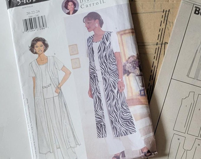 Duster Sewing Patterns for Womens Tops Pants & Duster, Butterick ...