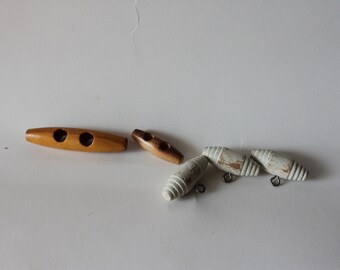 Wood shank button | Etsy