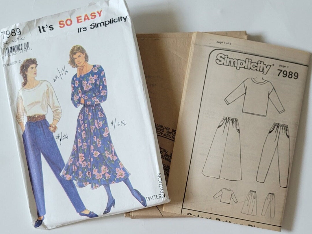 Long Skirt Sewing Patterns for Womens Tops Pants and Skirts, Easy ...
