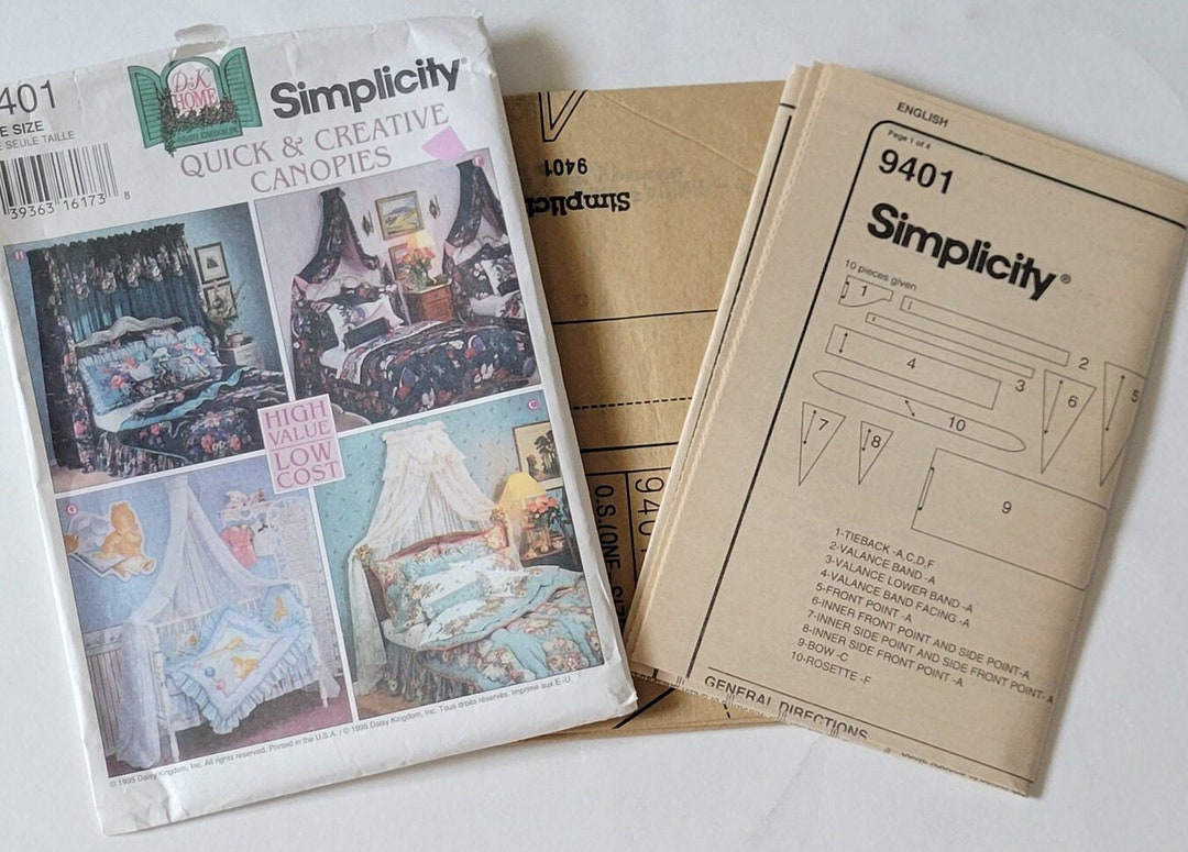 Canopy Bed Curtains Sewing Patterns Quick Canopies Simplicity Patterns ...