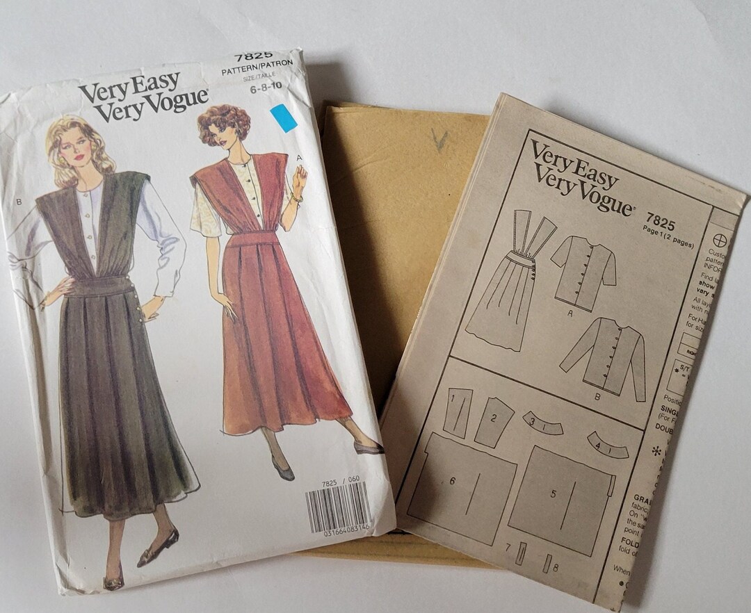 90s Jumper Dress Sewing Patterns for Womens Dresses & Blouse, Vintage ...