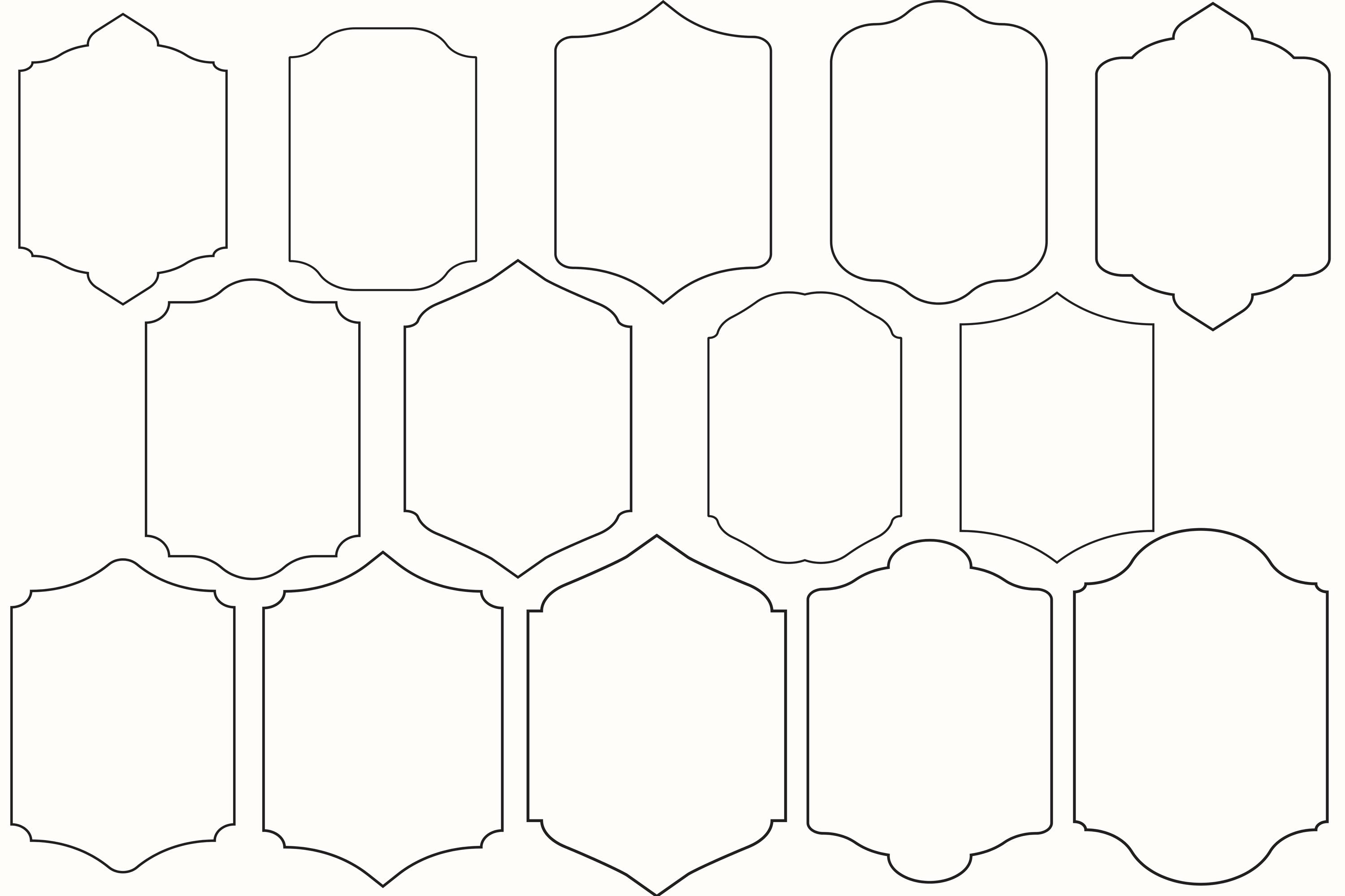 Decorative Borders PNG Sign Shapes SVG Invitation Frames Clipart ...