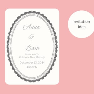 Lace Borders SVG Scalloped Oval Frames Clipart Invitation PNG, Wedding ...