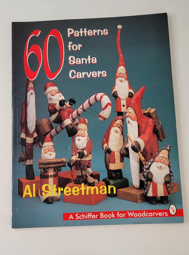 Vintage Wood Carving Pattern Book Santa Al Streetman Paperback Vintage ...