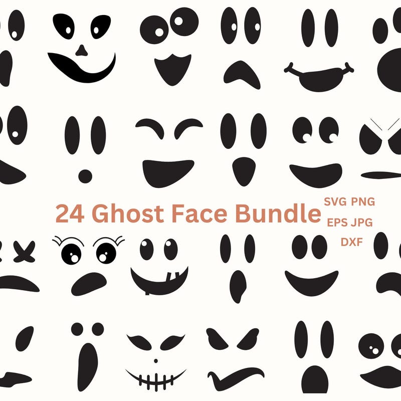 Printable Scary Faces - Etsy