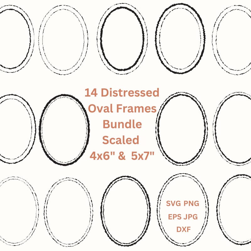 Oval Frame Svg - Etsy