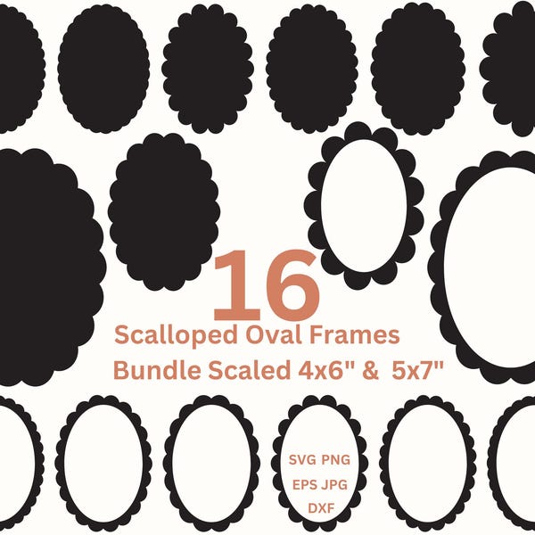 Oval Frame Svg - Etsy