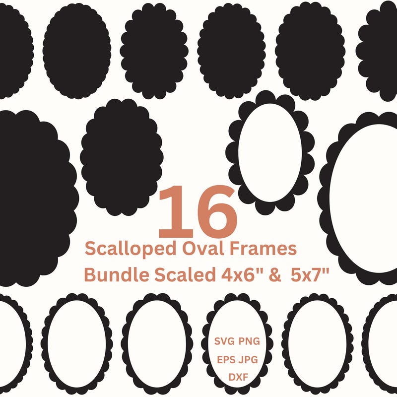 Scalloped Oval Shape - Etsy