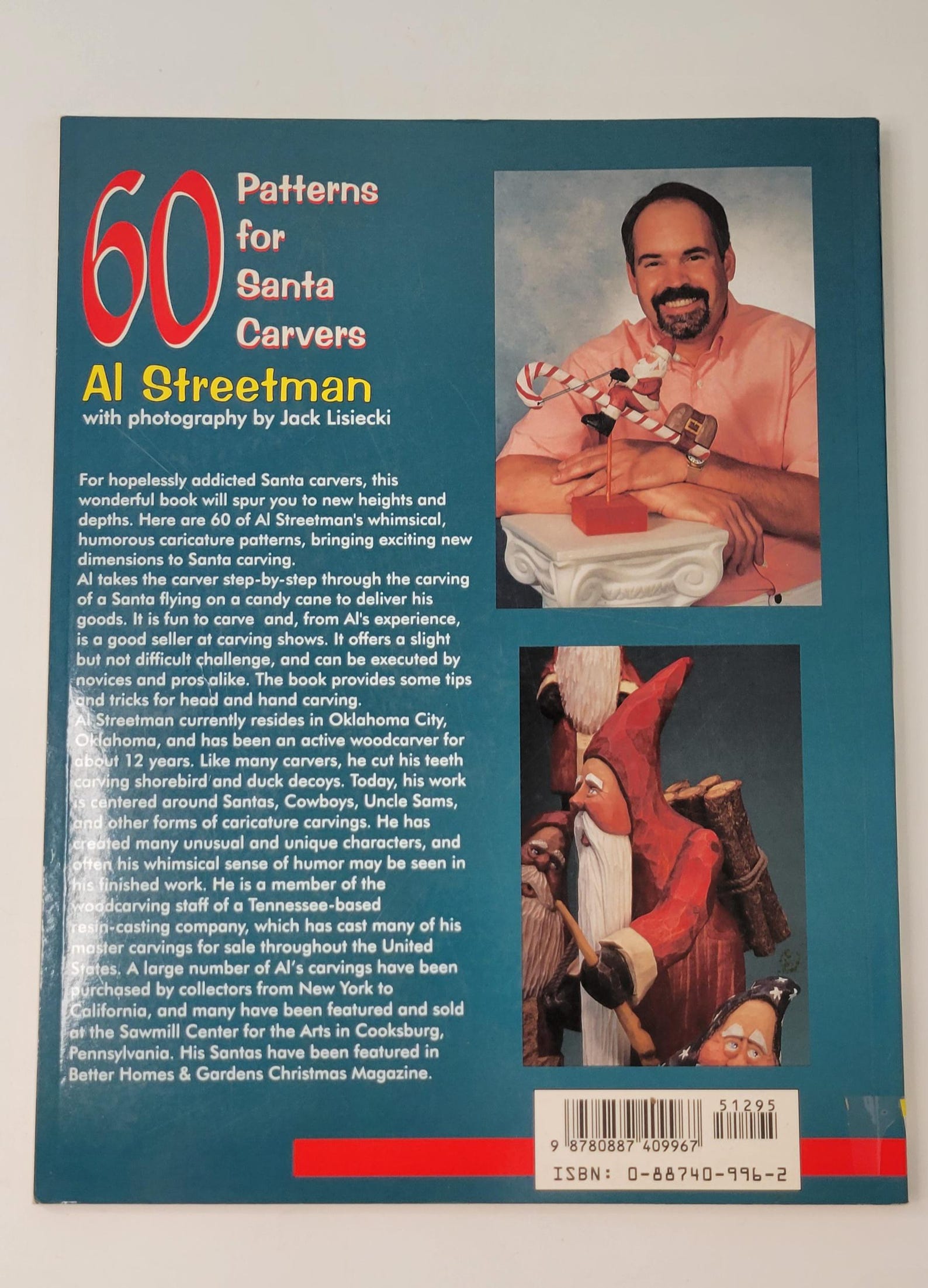 Vintage Wood Carving Pattern Book Santa Al Streetman Paperback Vintage ...