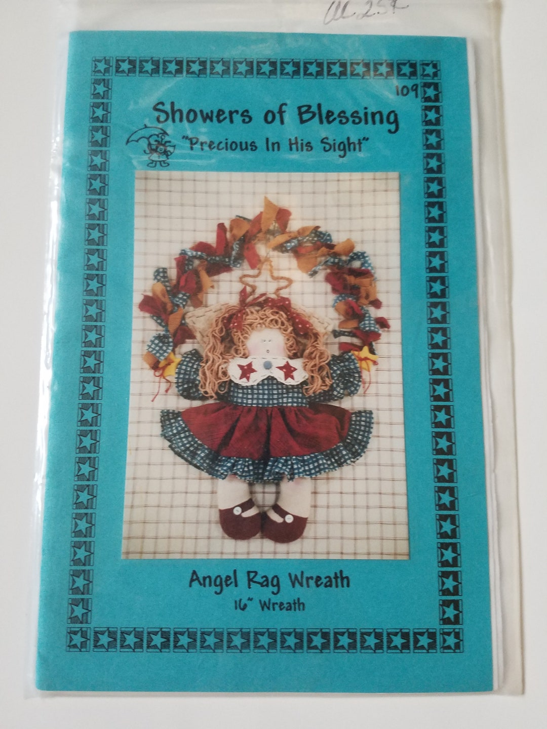 Primitive Angel Wreath Door Hanger Sewing Pattern, Showers of Blessing ...