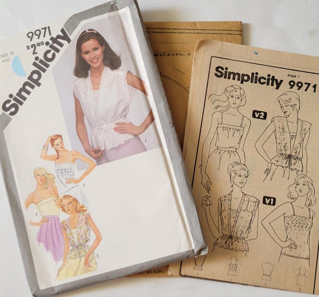 Camisole Top Sewing Patterns for Womens Cami Strap Top and Coverup ...