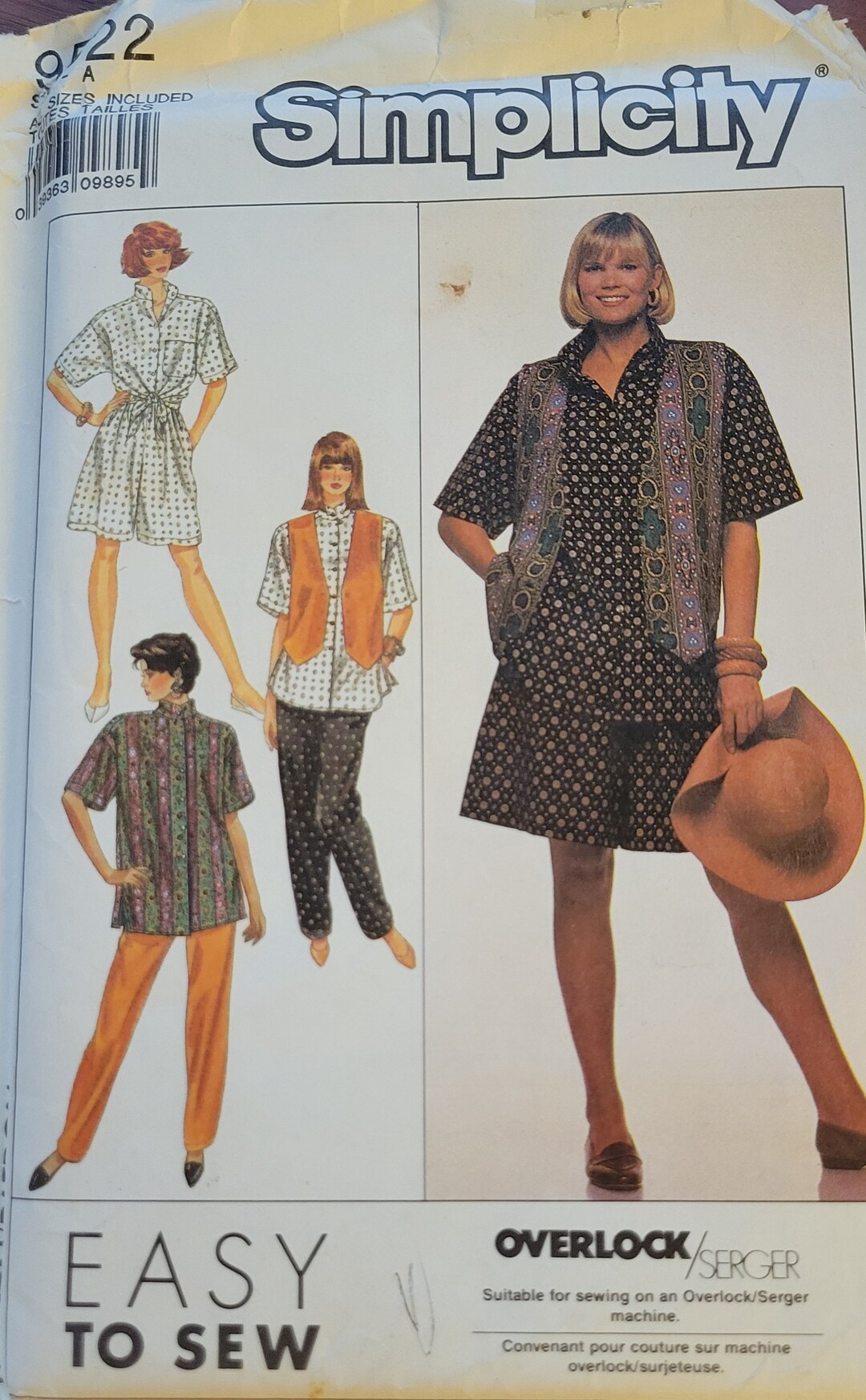 Vest Sewing Patterns for Womens Tops Pants Culotte Shorts & Shirt ...