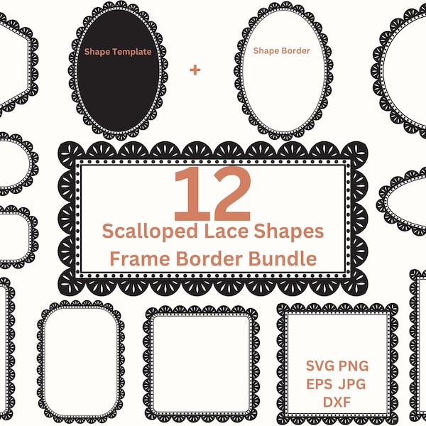 Vector Edge Borders - Etsy UK