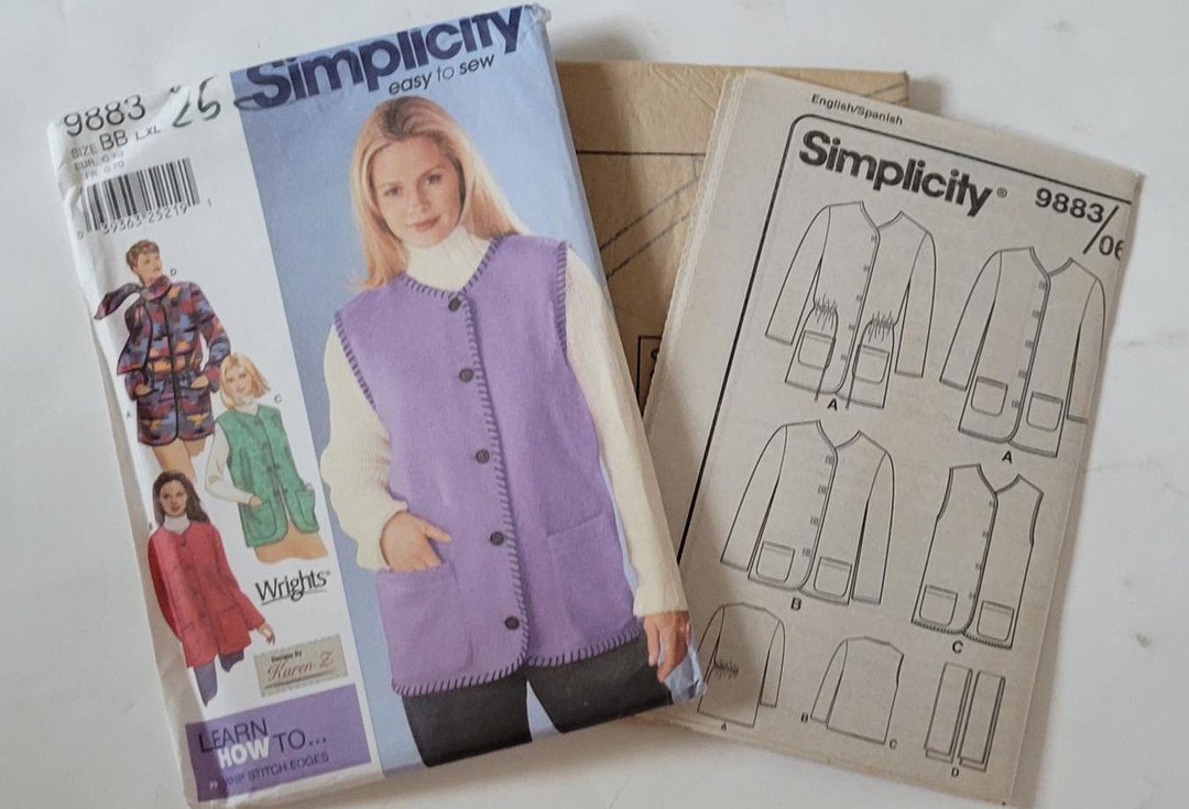 Fleece Vest Sewing Patterns for Womens Jackets and Vest Tops for Winter ...