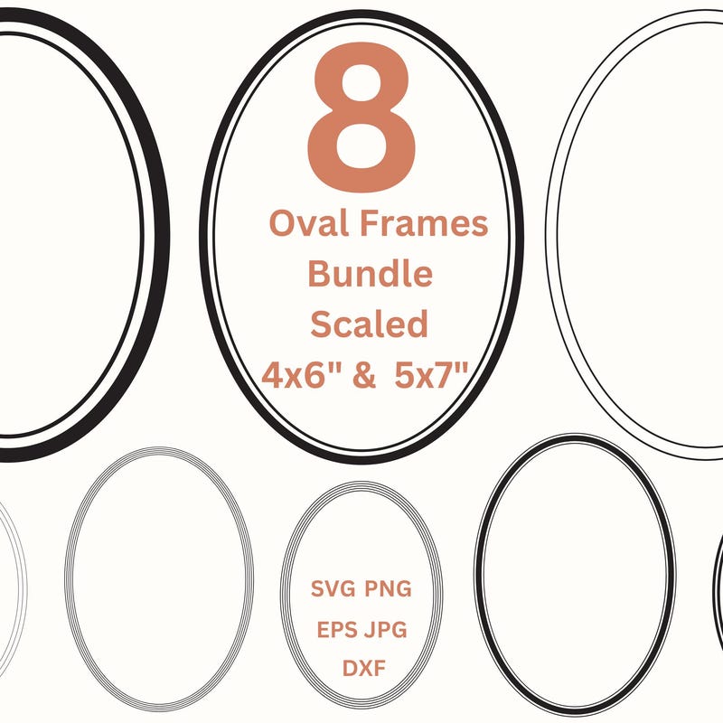 Oval Picture Frames - Etsy