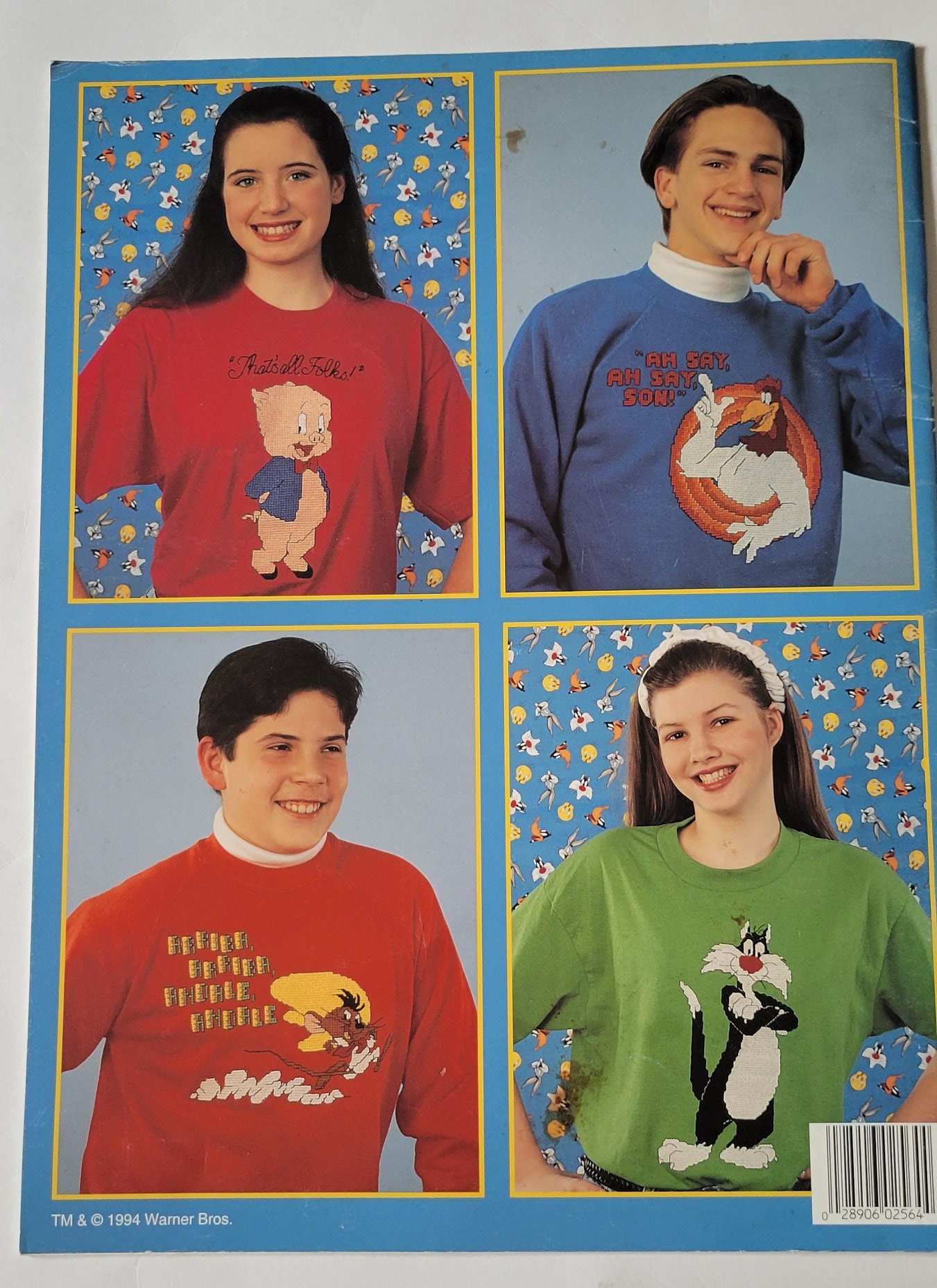 Looney Tunes in Waste Canvas Cross Stitch Leaflet Book 2564 - Etsy