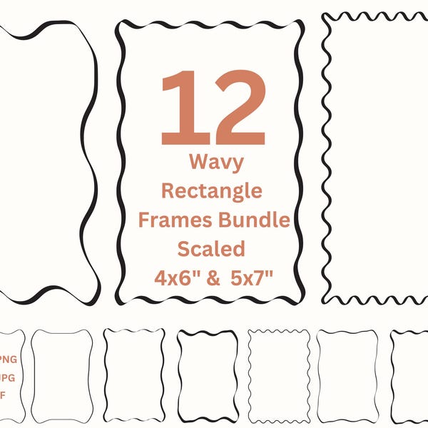 Squiggly Banner Border - Etsy