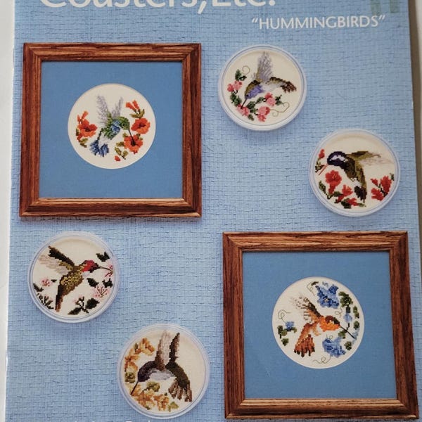 Cross Stitch Coaster - Etsy