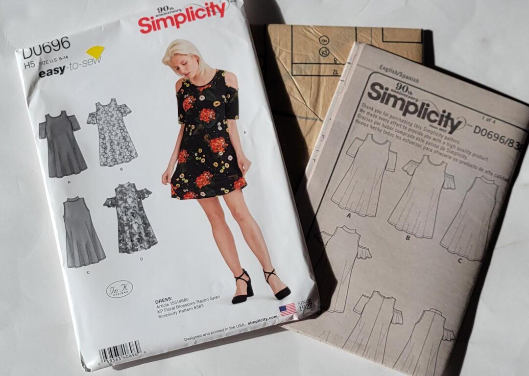 Knit Trapeze Dress Sewing Patterns for Womens Dresses Cold Shoulder ...