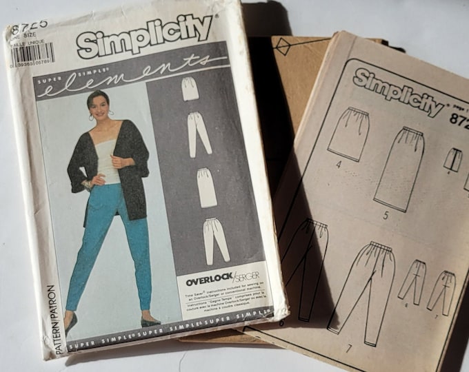 Women Sewing Pattern Skirt and Pants Simplicity Patterns 8725 Size One ...
