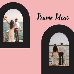 Thick Picture Frames SVG Bundle Arch Borders PNG, Wedding Invite Card ...