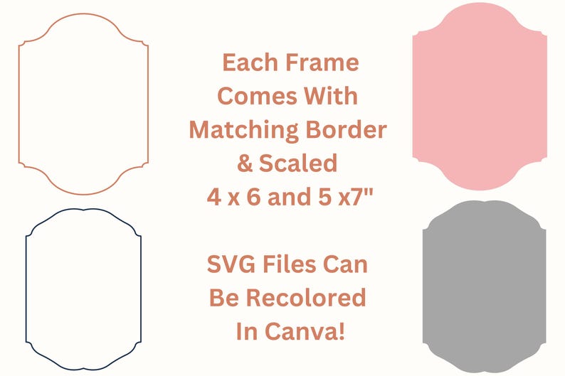 Decorative Borders PNG Sign Shapes SVG Invitation Frames Clipart ...