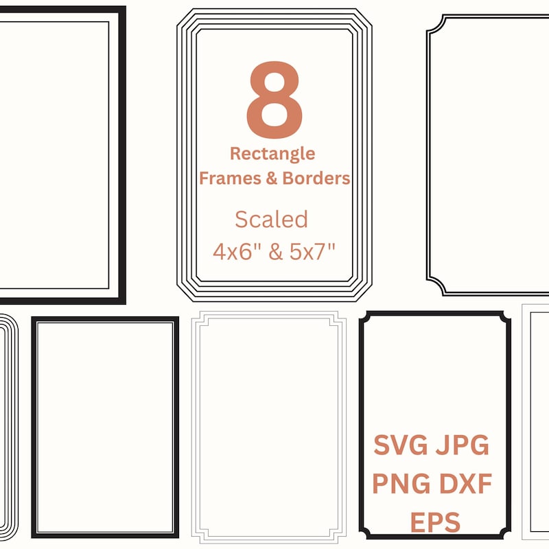 Thick Borders Svg - Etsy