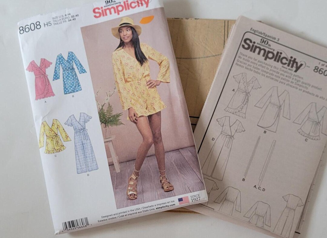 Jumpsuit Sewing Patterns for Womens Dresses & Jumpsuits, Simplicity ...