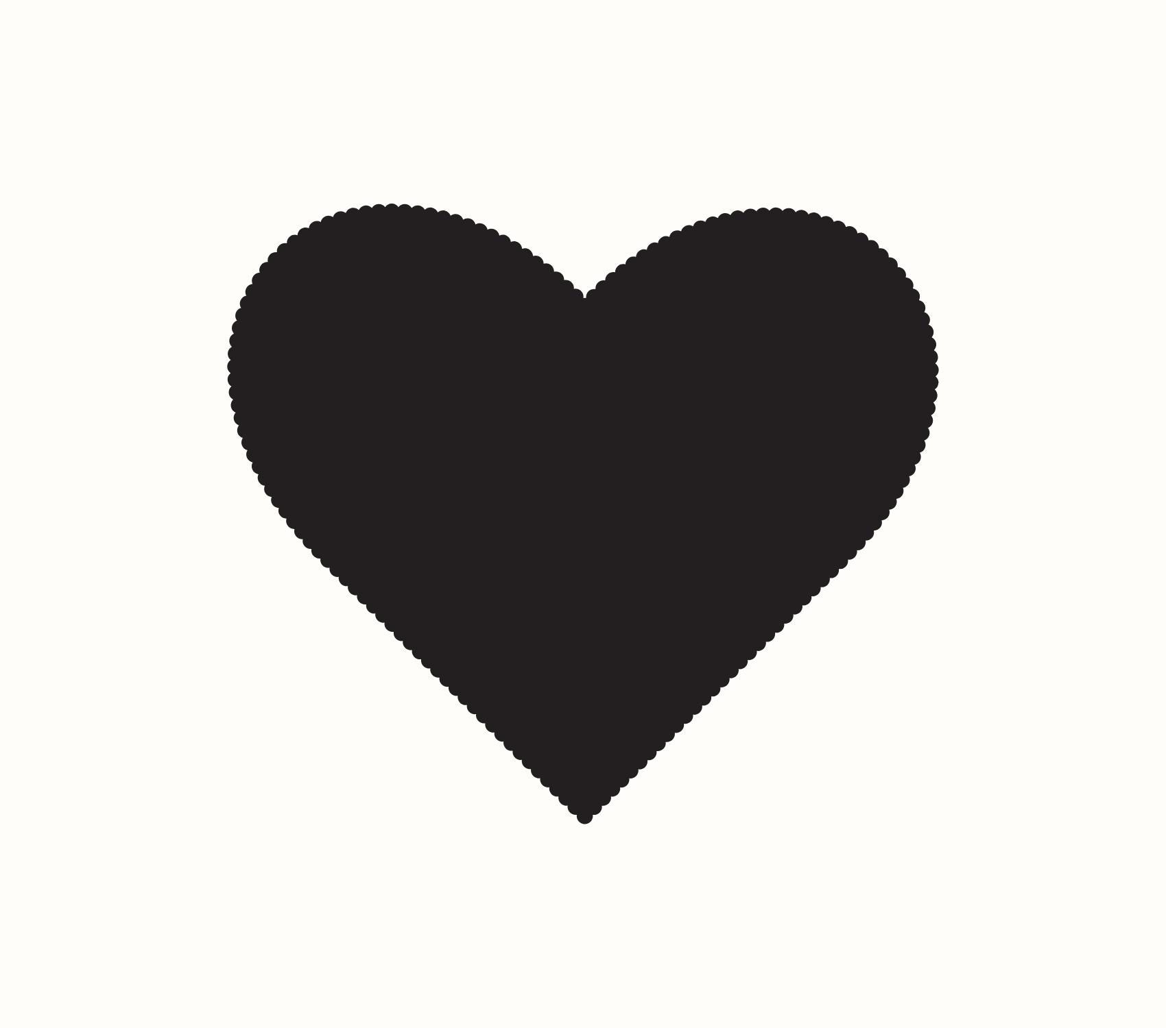 Scalloped Heart SVG Valentine Clipart Frame Laser Cut File Shapes ...