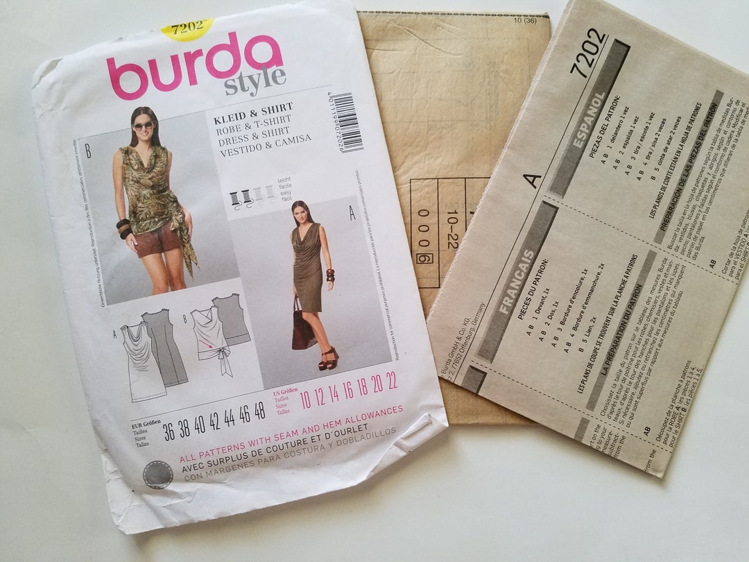 Drape Neck Dress Sewing Patterns for Womens Dresses & Tops Drape ...