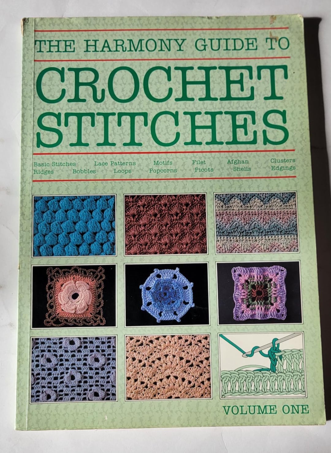 Vintage Crochet Stitch Pattern Book Crochet Stitches the Harmony Guide ...