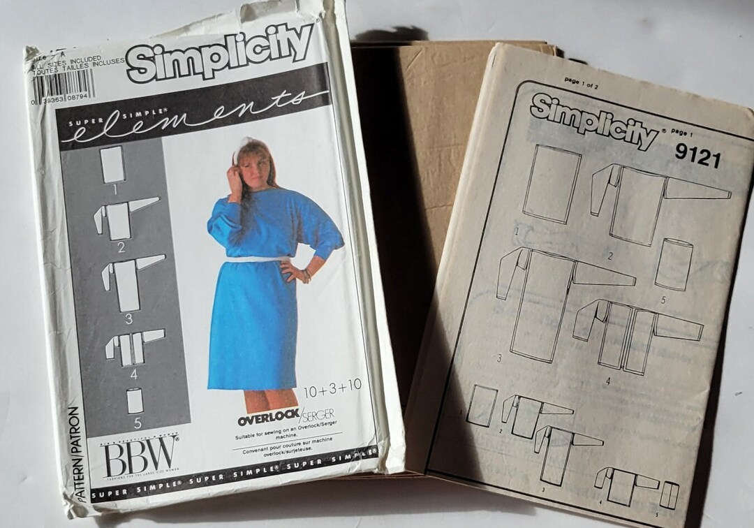 Women Sewing Pattern Dress Tunic and Jacket Simplicity Patterns 9121 ...