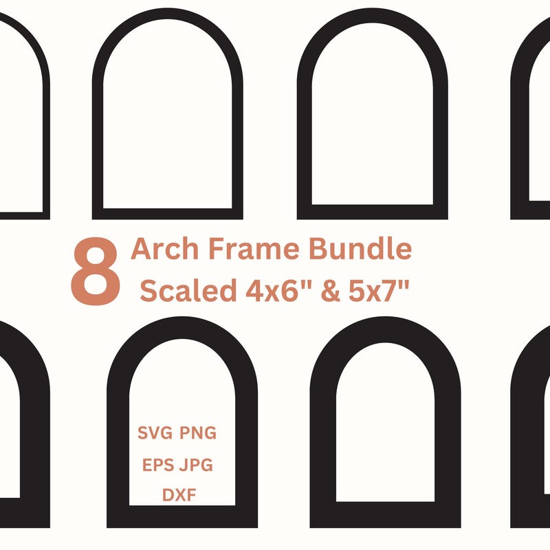 Arched Picture Frame Svg - Etsy