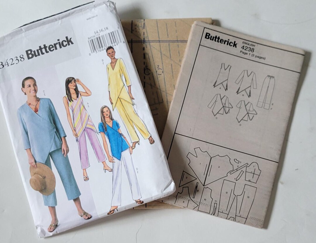 Women Sewing Pattern Tops and Pants, Butterick Patterns B4238 4238 ...