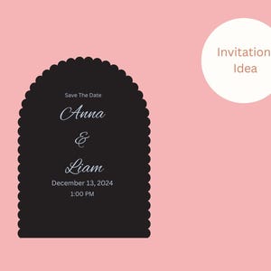 Scalloped Arch SVG Frames and Borders PNG Invitation Shapes, Wedding ...