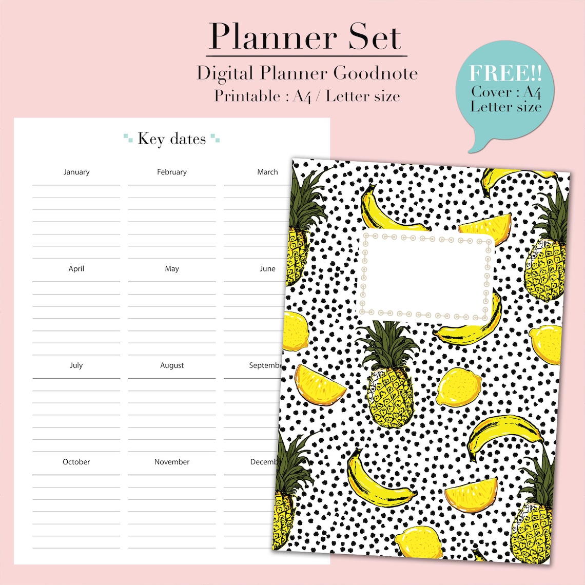Digital Planner Digital Download Planner Printable - Etsy