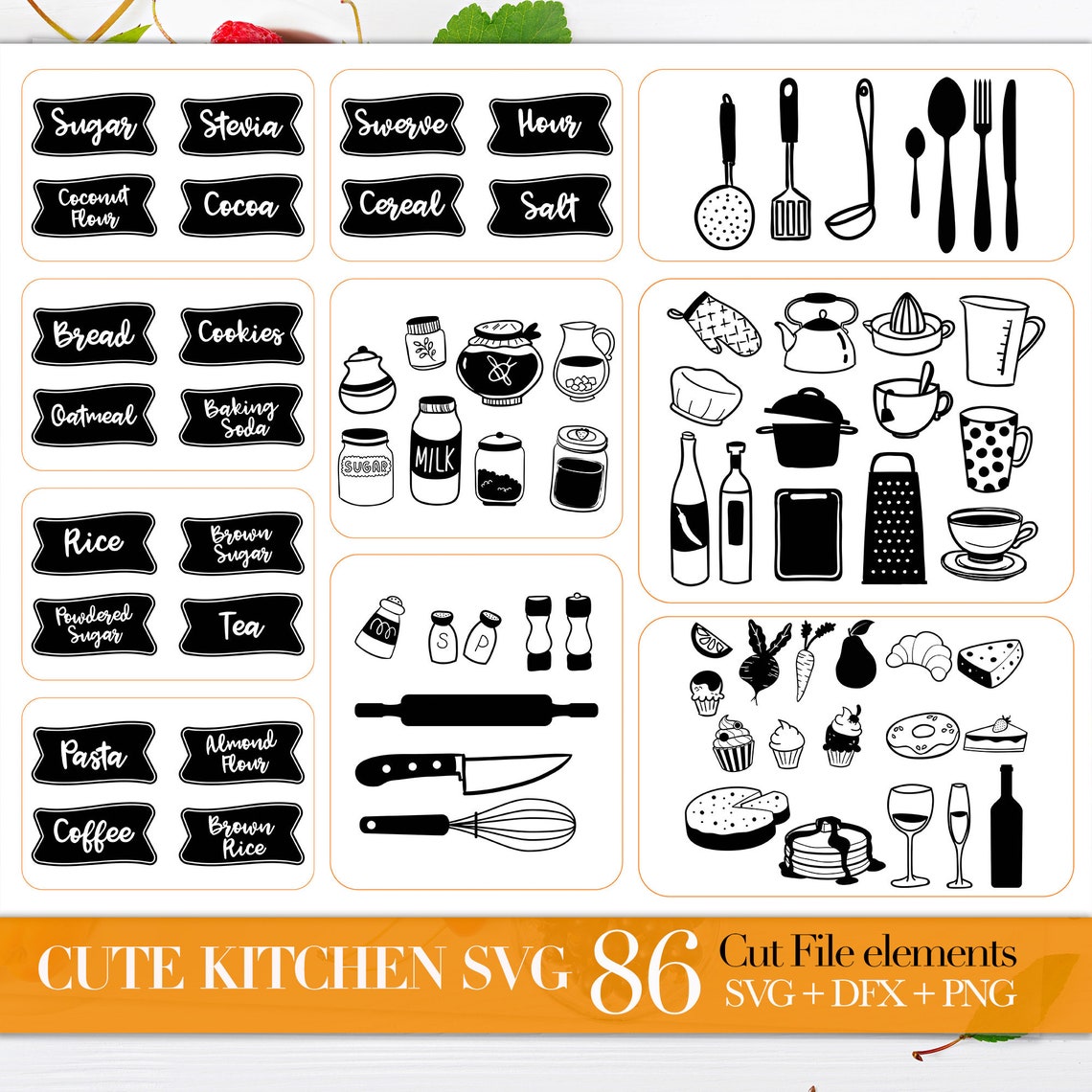 SVG Bundle of Kitchen SVG Kitchen Quotes Svg Files Sayings - Etsy Canada
