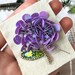 Hydrangea Brooch DIY Brooch Kit Pin Making Kit Beaded - Etsy