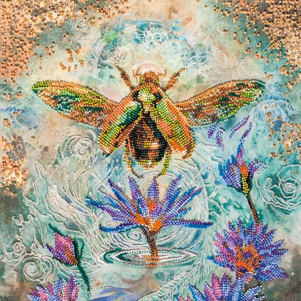 Beetle Embroidery - Etsy