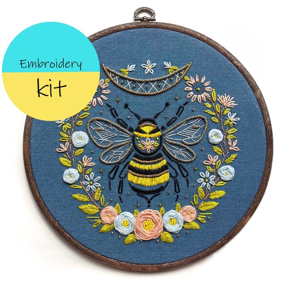 Queen Bee Embroidery Design - Etsy
