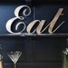 GOLD EAT SIGN , Rustic Home Decor , Gold Letters , Kitchen Decor ...