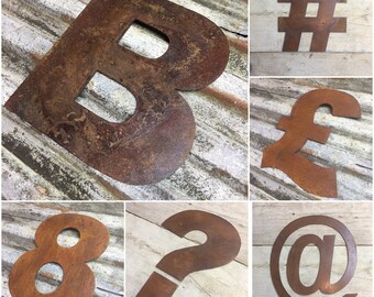 Rusty Metal Letters | Etsy UK