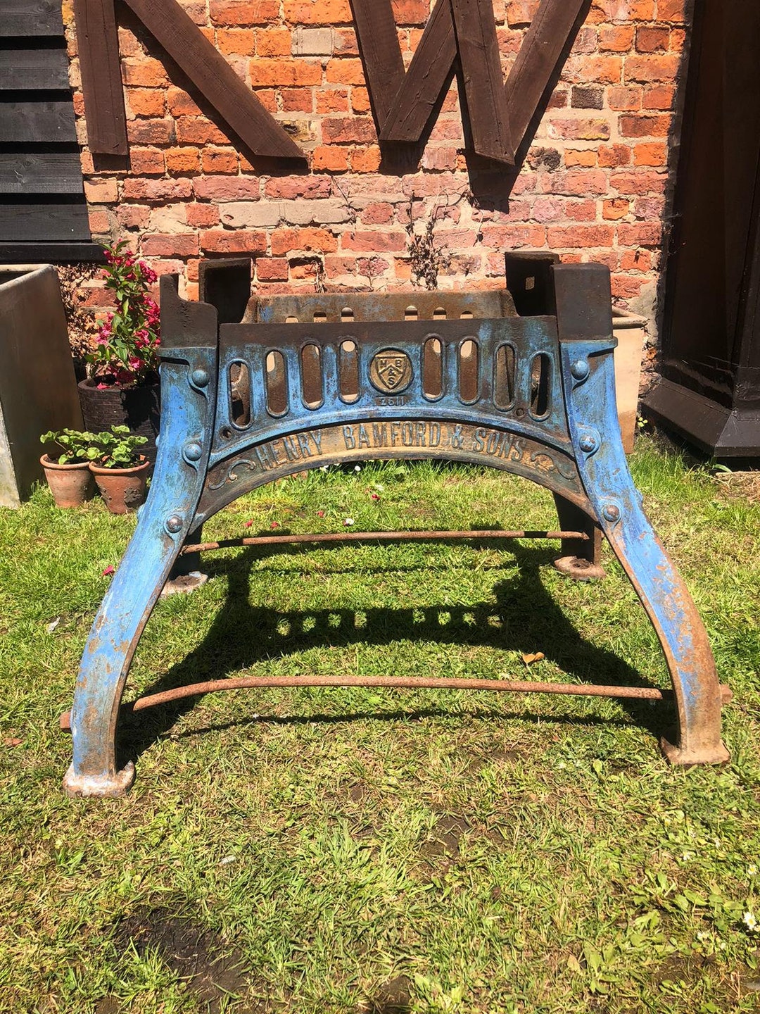 Cast Iron Industrial Henry Bamford and Sons Table Base Reclaimed ...