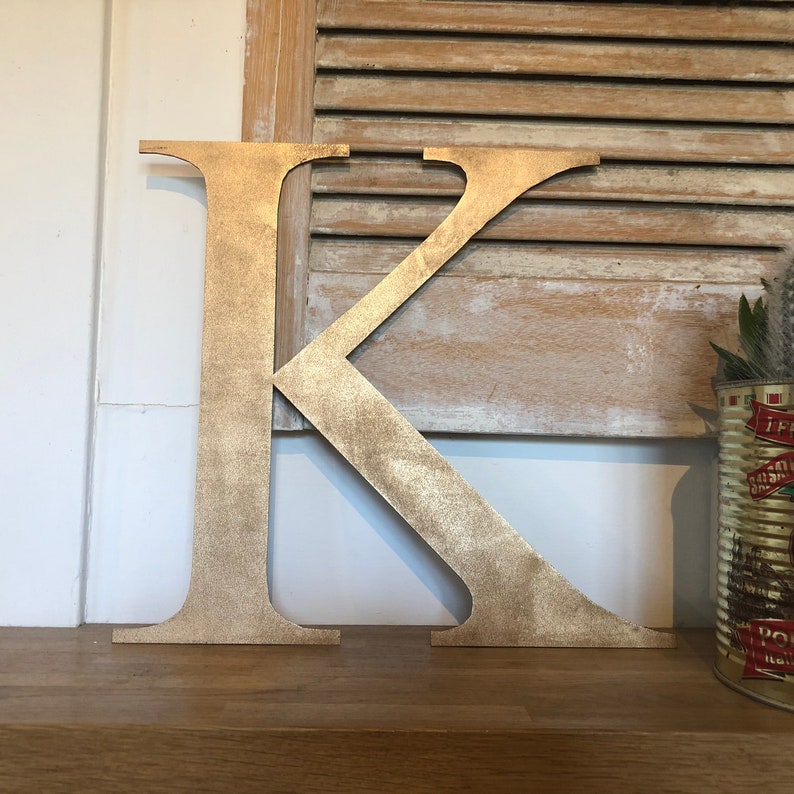 Gold Metal Letter K Unique Personalised Gift Vintage - Etsy.de