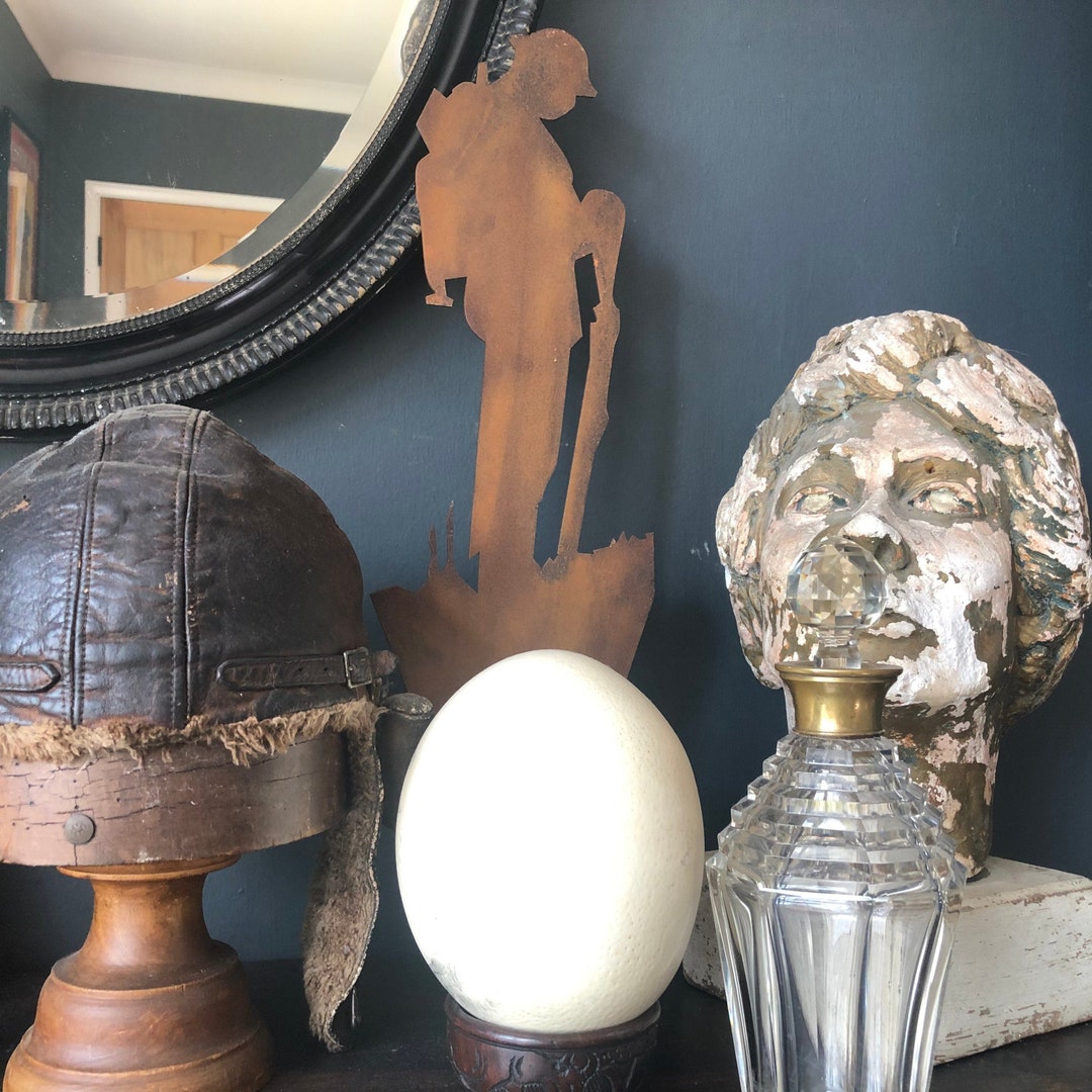 Rustic Army Tommy Soldier Decoration , for Any Home or Garden , Rusty ...