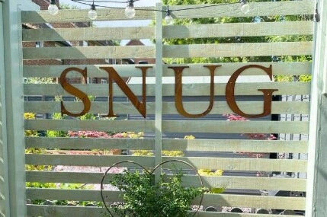 Snug Garden Sign Garden Feature Garden Ornament Wall or - Etsy