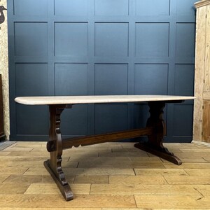 Vintage Ercol Refectory Table / Elm Dining Table / Large Kitchen Table ...