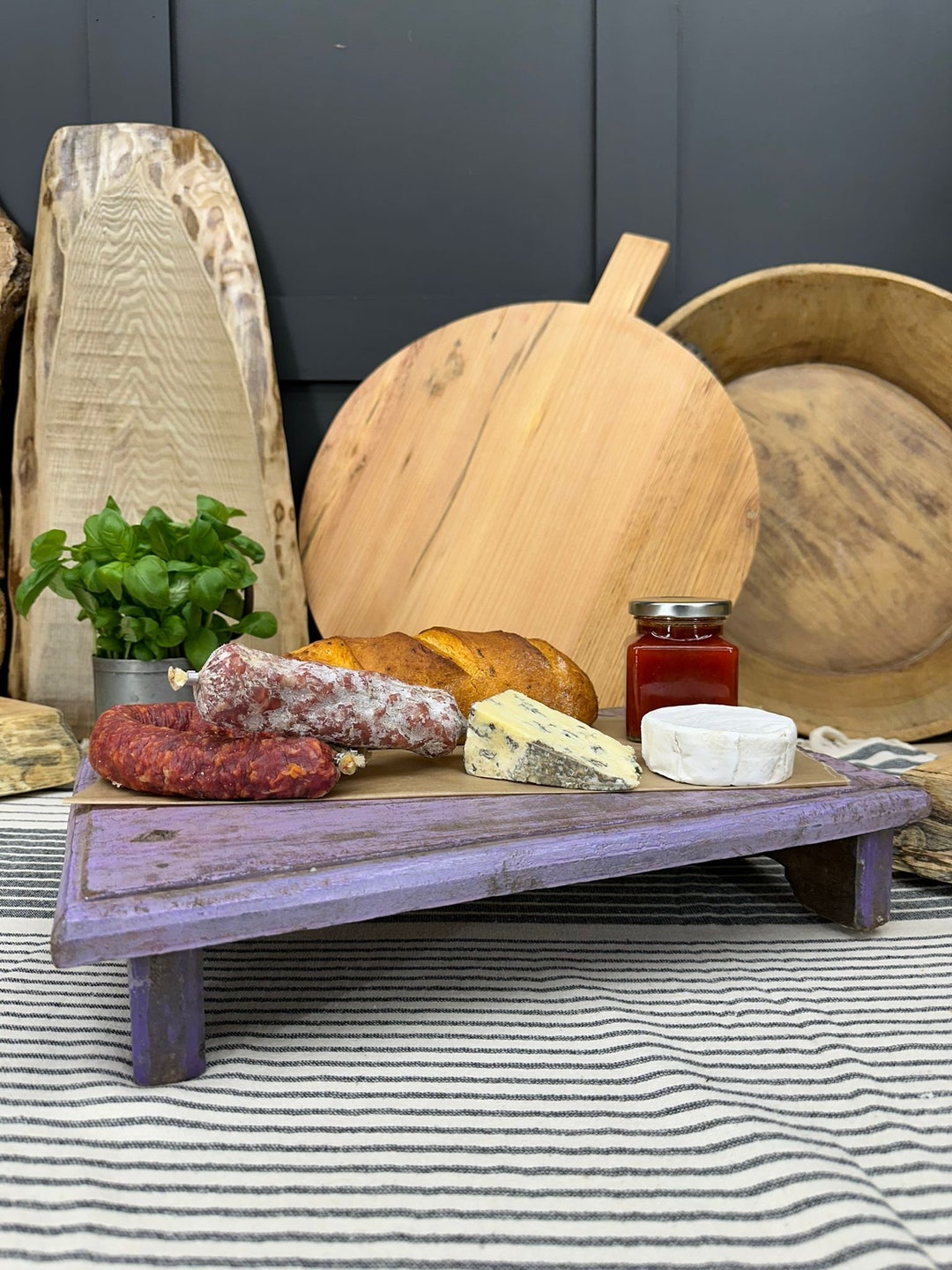 Rustic Wooden Pata Board / Fruit Bread Antipasti Board Tray / Display ...